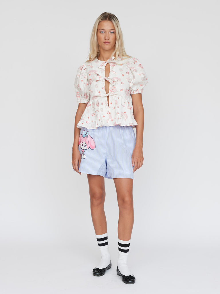 LO - My Melody Tie Front Top – Lazy Oaf