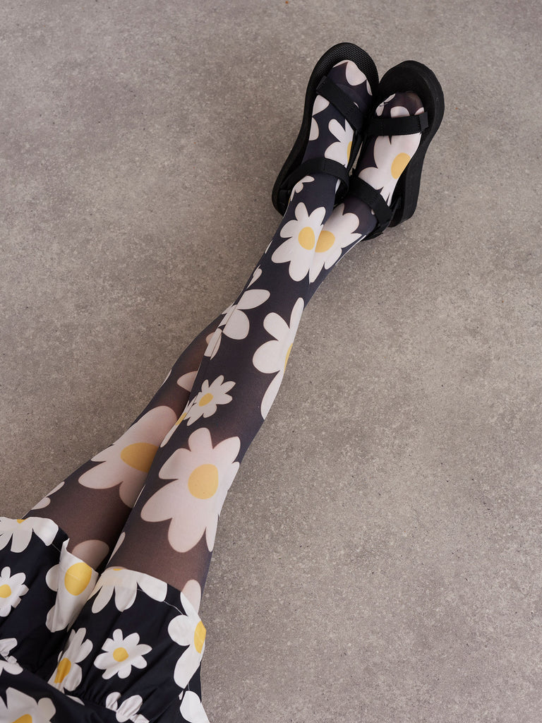 Lazy Oaf Daisy Chain Printed Tights