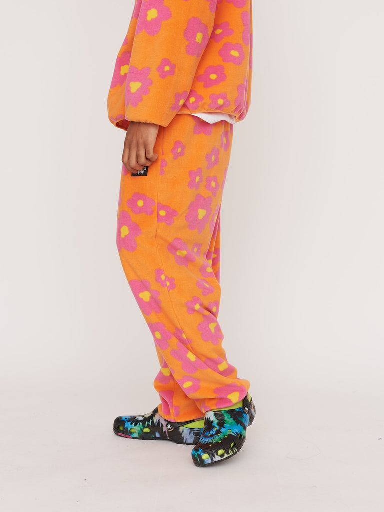 Flower Fleece Pants – Lazy Oaf