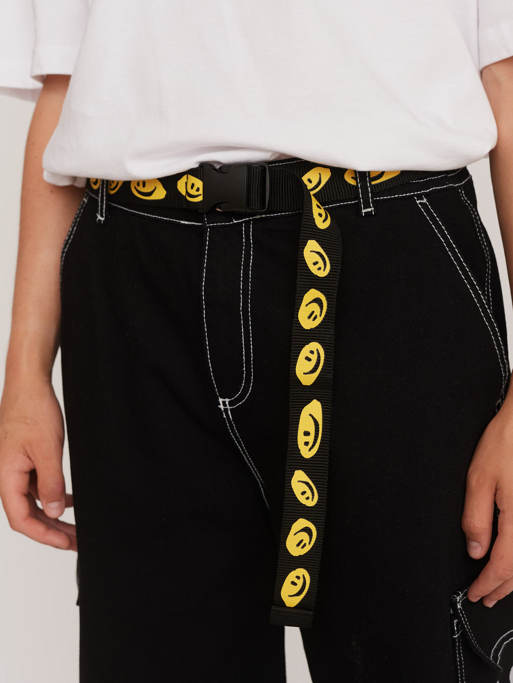Yellow Squish Face Belt – Lazy Oaf