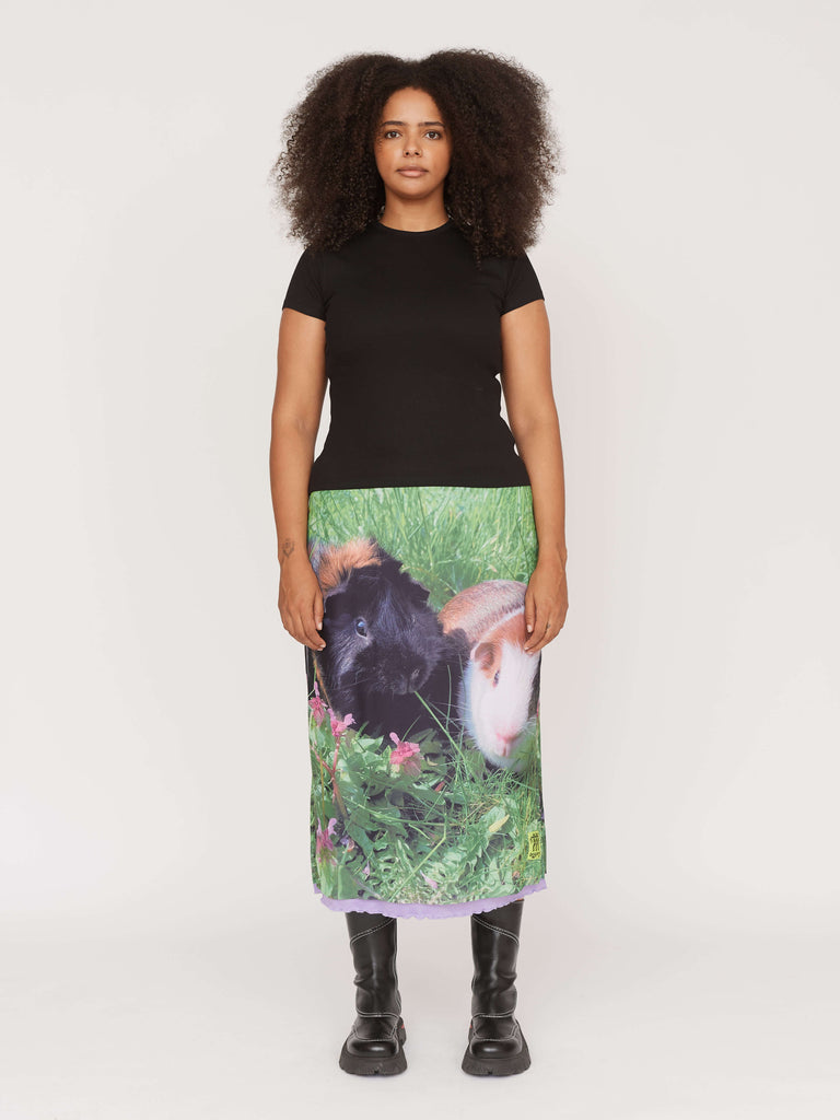 Julian and Ricky Mesh Midi Skirt – Lazy Oaf