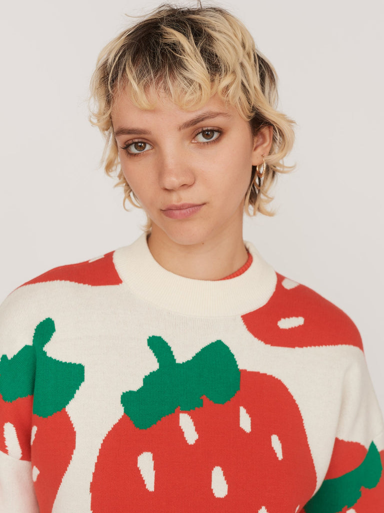 Strawberry Knit Jumper – Lazy Oaf