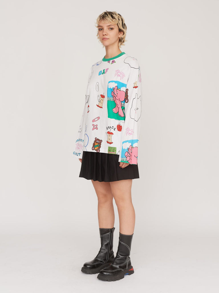 Lazy Notebook Long-Sleeve T-Shirt – Lazy Oaf