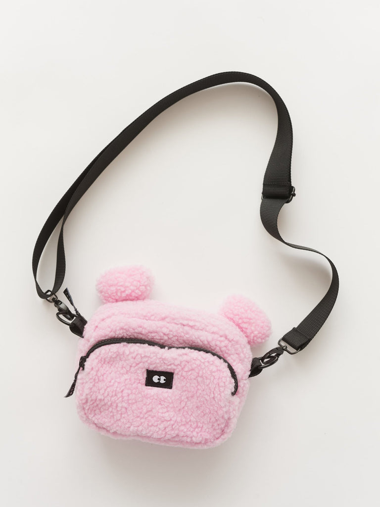 Pink Fleece Bear Bag – Lazy Oaf