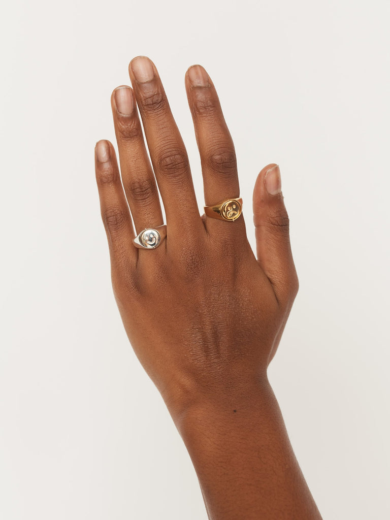 LO x Good Daze Spinner Happy Sad Ring Silver – Lazy Oaf