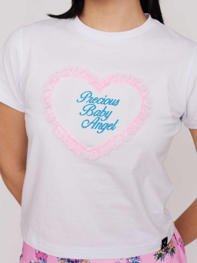 Precious Baby Angel Fitted Tee – Lazy Oaf