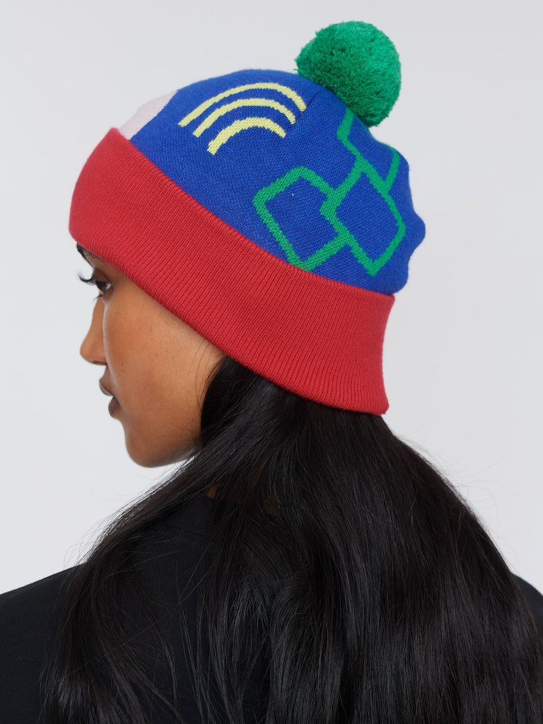 Art Block Knitted Beanie – Lazy Oaf