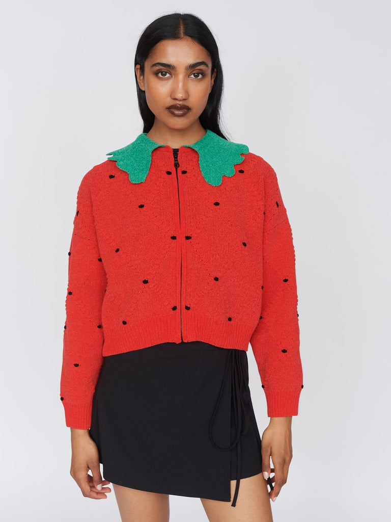 Strawberry Sundae Knitted Jumper – Lazy Oaf
