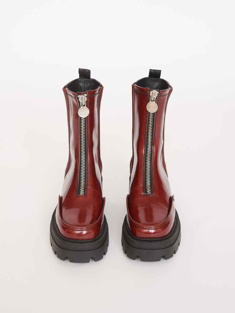 Red Moody Zip Up Boot – Lazy Oaf