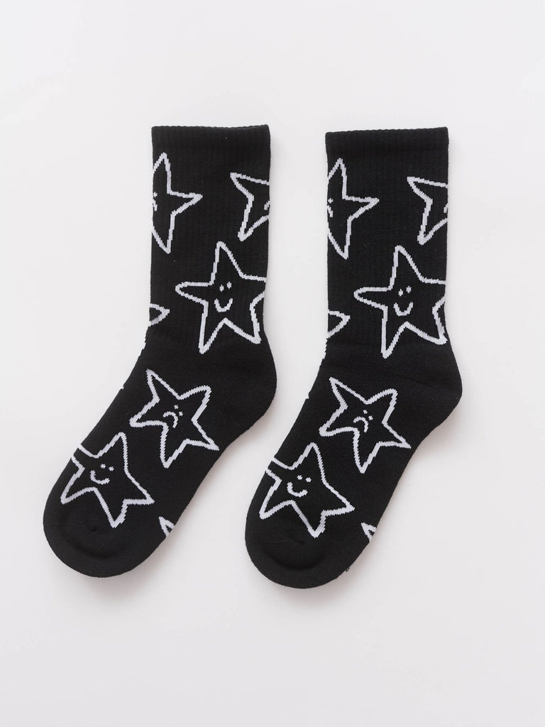 Happy Sad Star Socks – Lazy Oaf