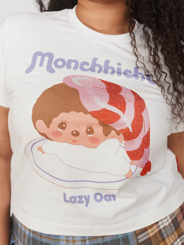 Monchhichi Sushi Gem Fitted Tee | Lazy Oaf Collaboration