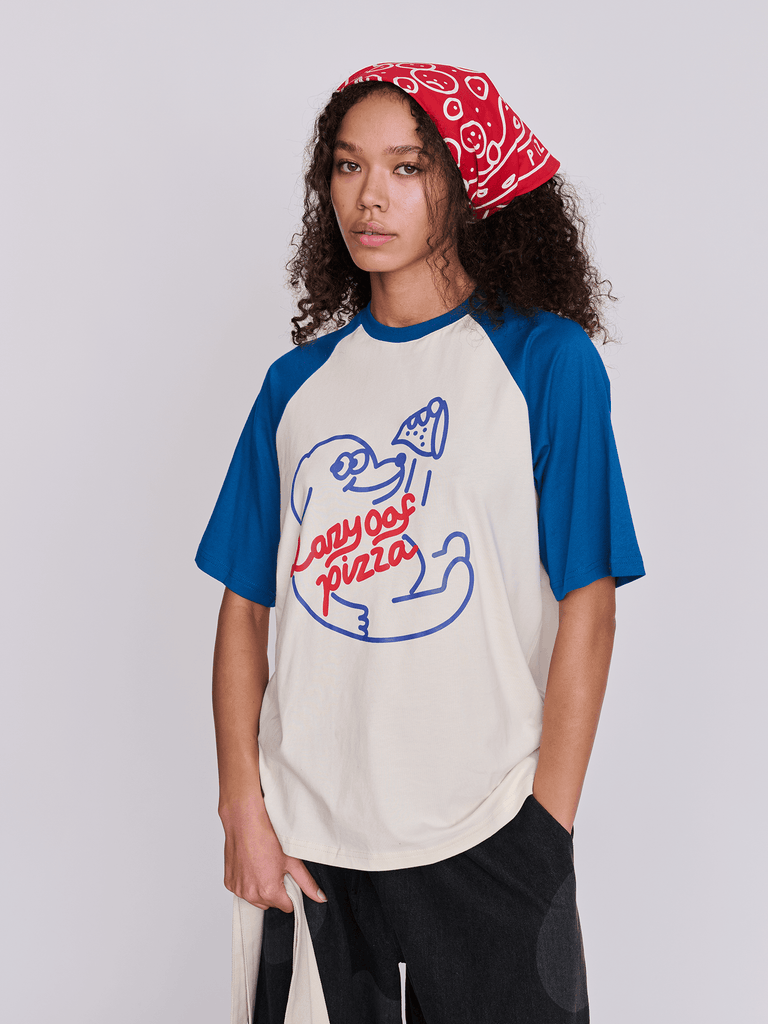 Oaf Pizza Raglan T-Shirt – Lazy Oaf