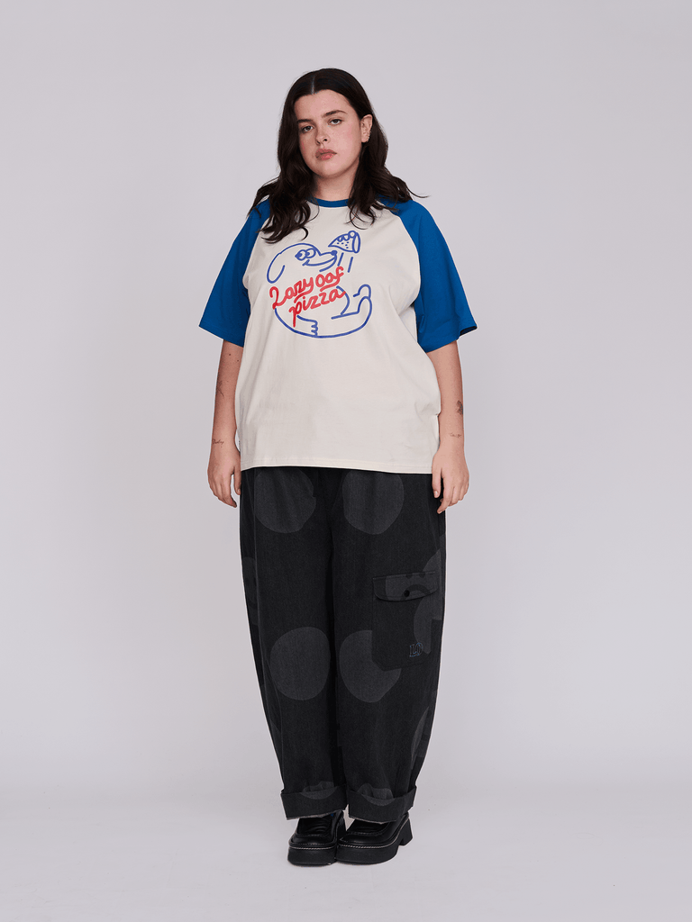 Oaf Pizza Raglan T-Shirt – Lazy Oaf