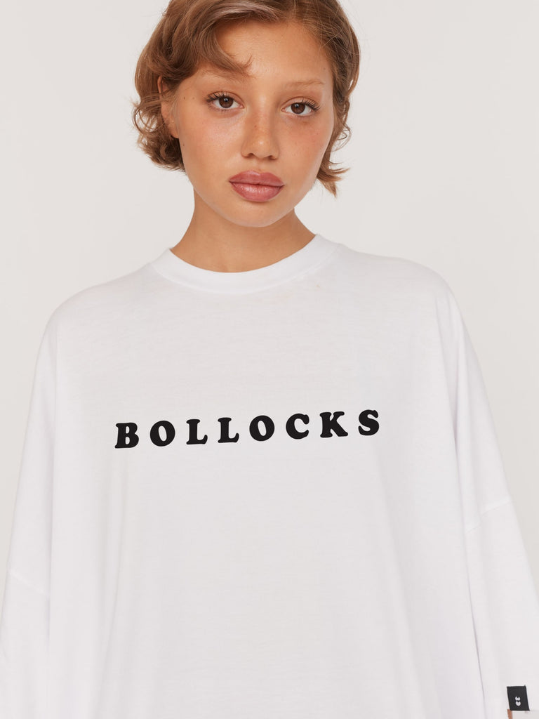 Bollocks Big Square Tee – Lazy Oaf