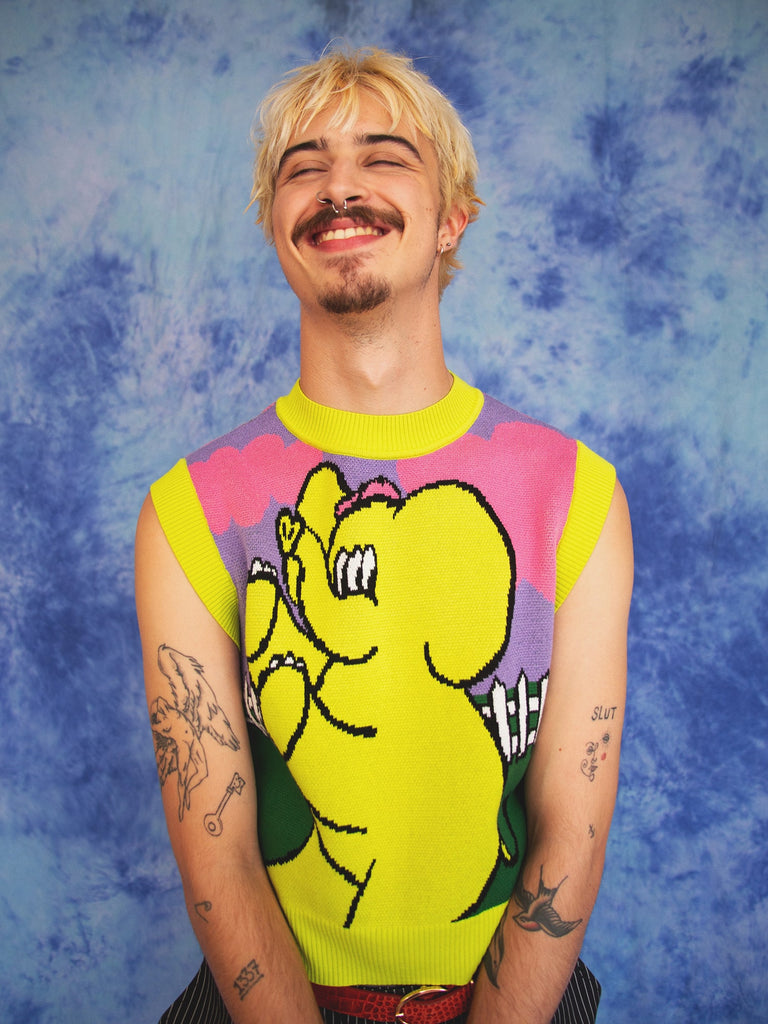 Fever Dream Knitted Vest – Lazy Oaf