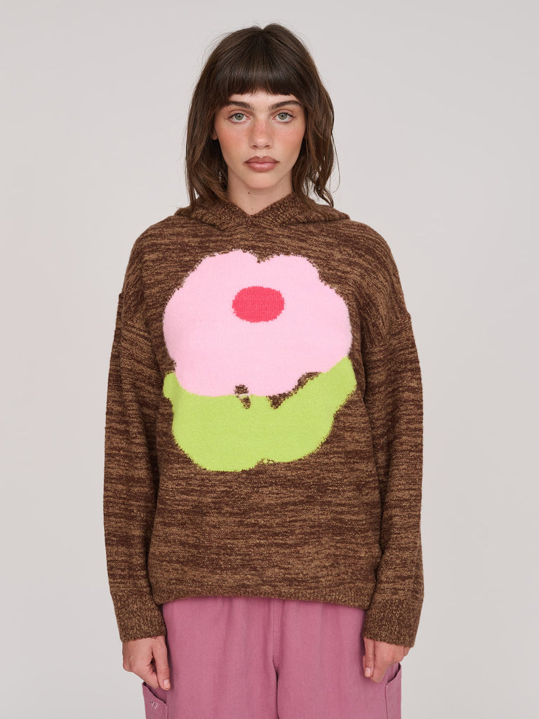 Pink Fuzz Flower Oversized Jumper – Lazy Oaf