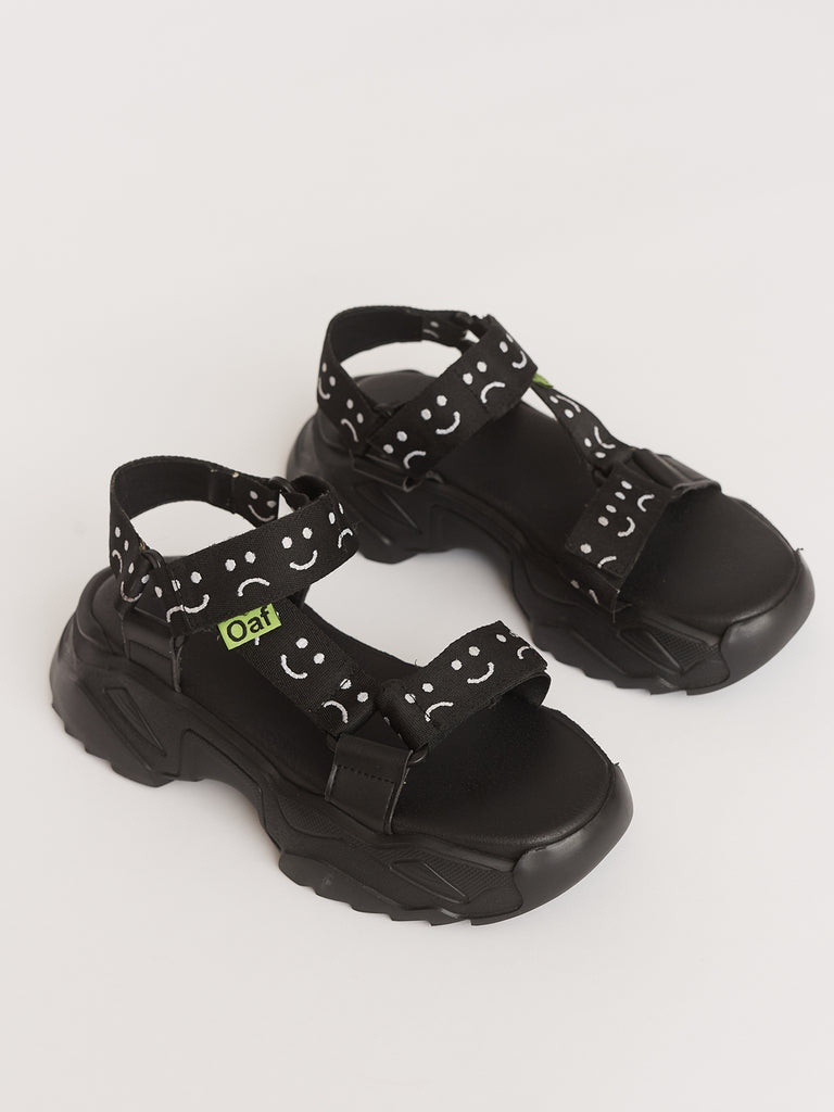 Happy Sad Velcro Sandal – Lazy Oaf