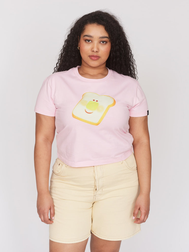 Happy Toast Guy Fitted Tee – Lazy Oaf