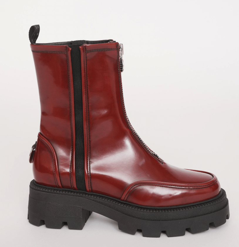 Red Moody Zip Up Boot – Lazy Oaf