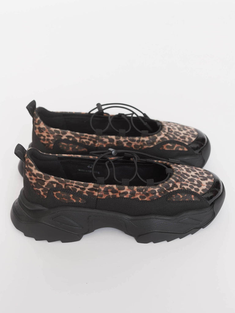 Leopard Bungee Ballet Sneaker – Lazy Oaf