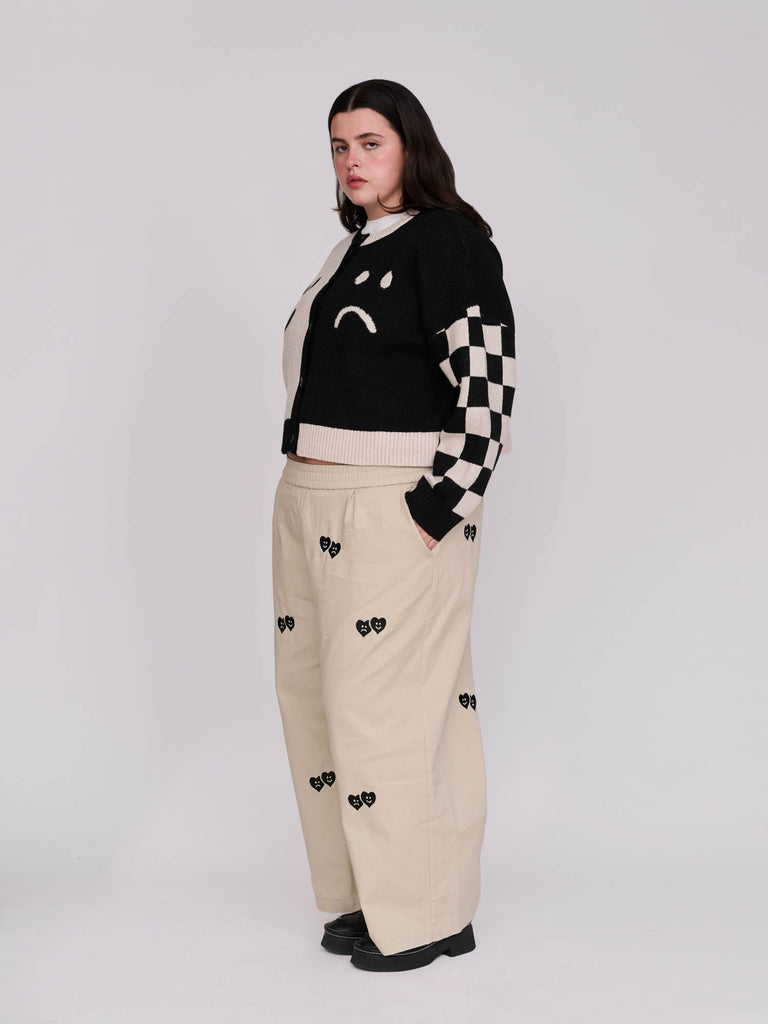 Half Happy Half Sad Cardigan – Lazy Oaf