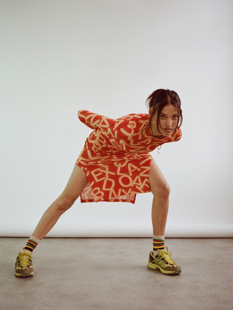 Alphabetti Fitted Dress – Lazy Oaf