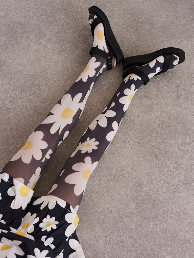 Lazy Oaf Daisy Chain Printed Tights