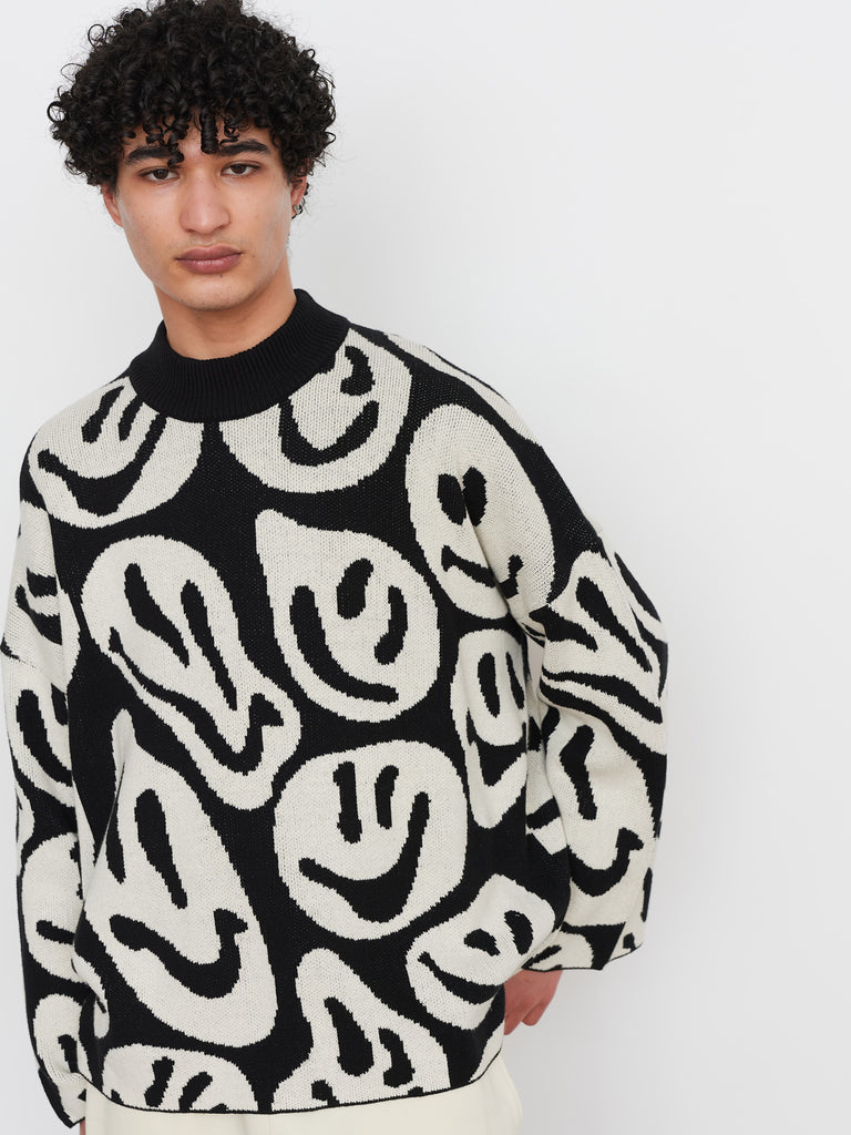 Squish Smile Knitted Jumper – Lazy Oaf