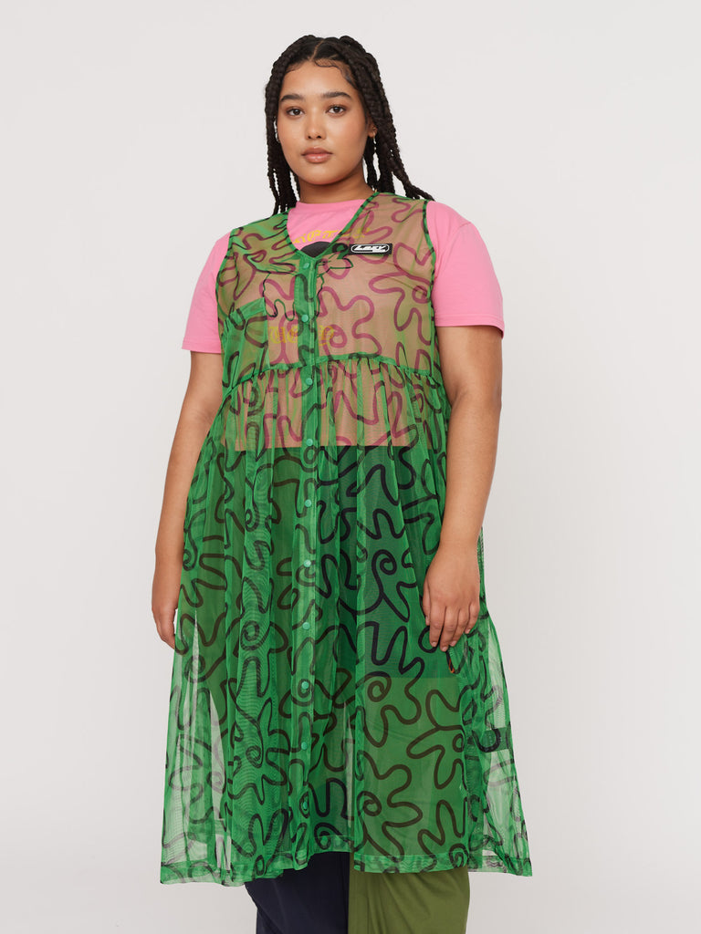 Big Trip Mesh Dress – Lazy Oaf