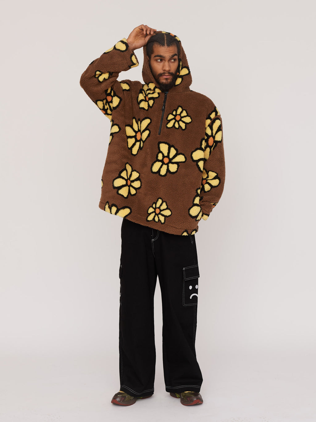 Flower Fleece Hoodie – Lazy Oaf