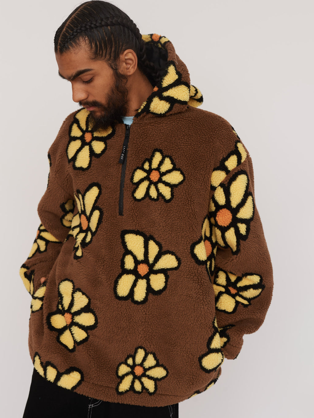 Flower Fleece Hoodie – Lazy Oaf