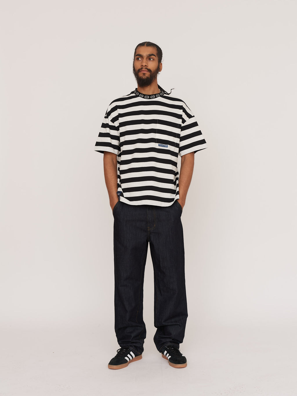 Good Days Bad Days Striped T-Shirt – Lazy Oaf
