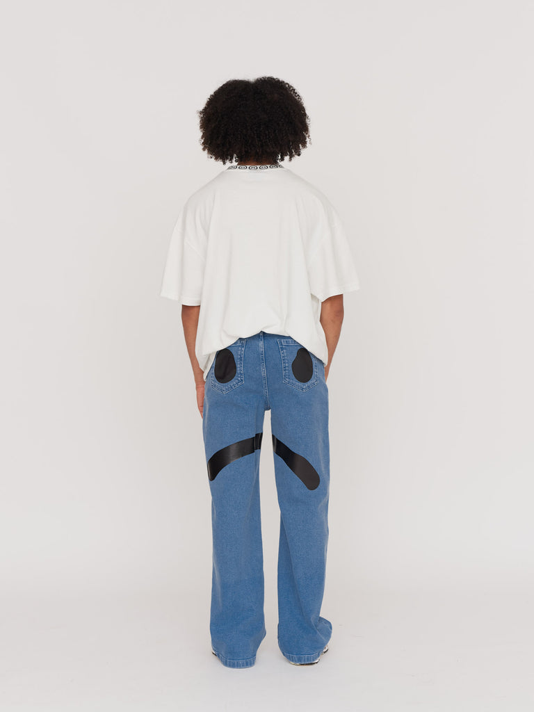 Sad Face Wide Leg Jeans – Lazy Oaf