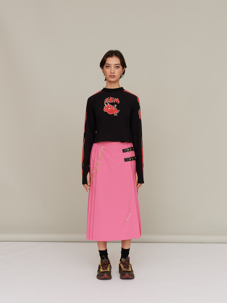 G.E.M Flaming Long Sleeve Tee – Lazy Oaf