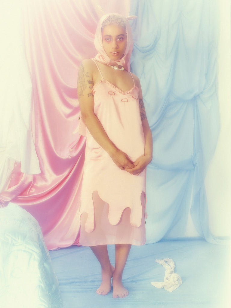 Lo X Daddy Bears Slip Dress Lazy Oaf