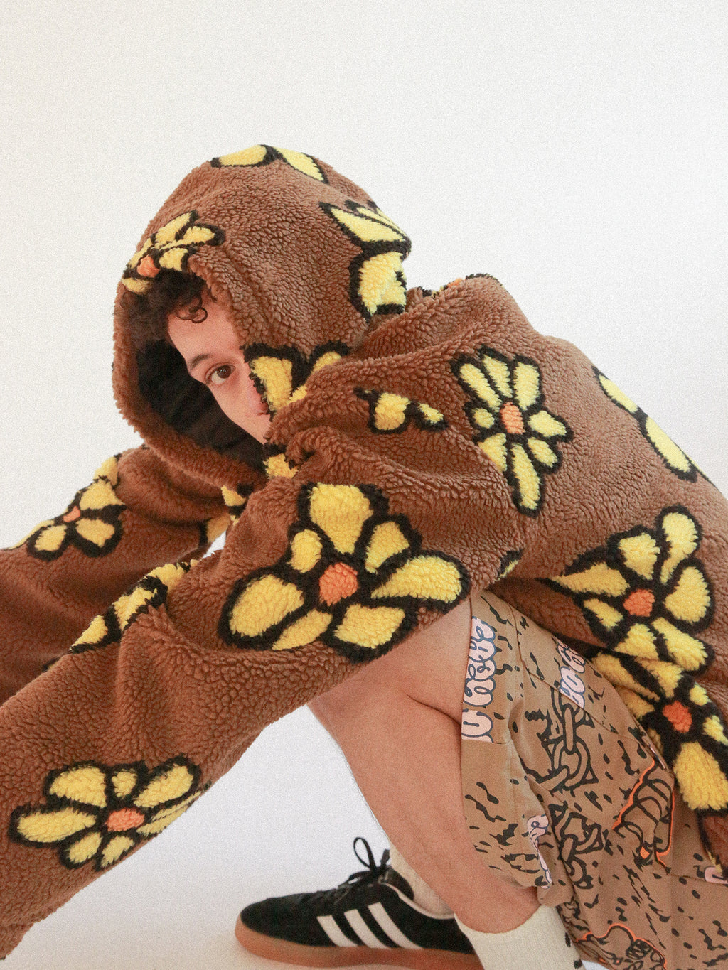 Flower Fleece Hoodie – Lazy Oaf